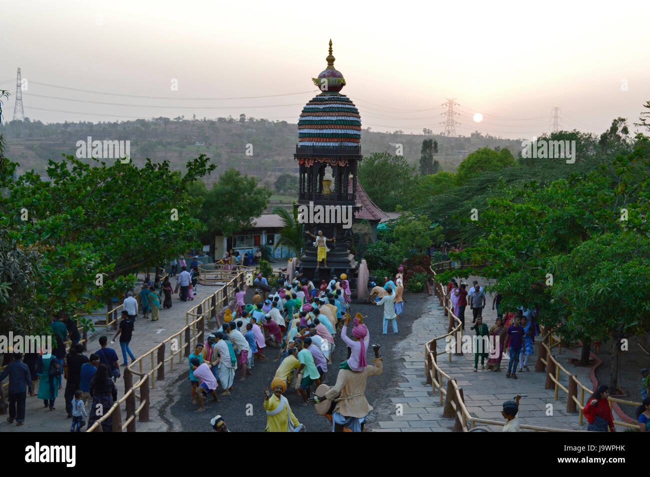 Rath yatra, Sculpture museum, Kaneri Math, Kolhapur, Maharashtra Stock ...
