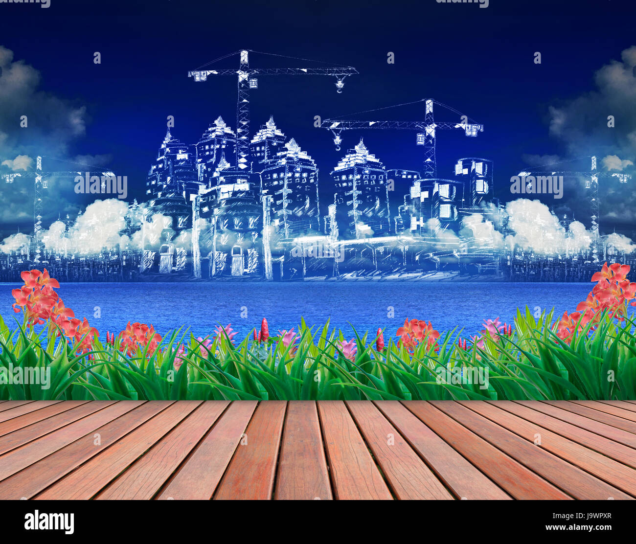 beautiful scenery of building construction for construction industries ...