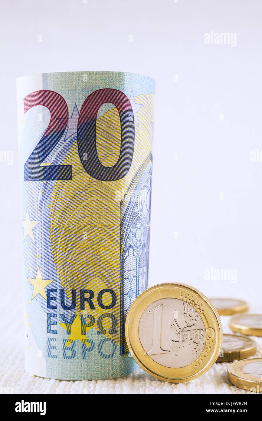 Euro coin note hi-res stock photography and images - Alamy