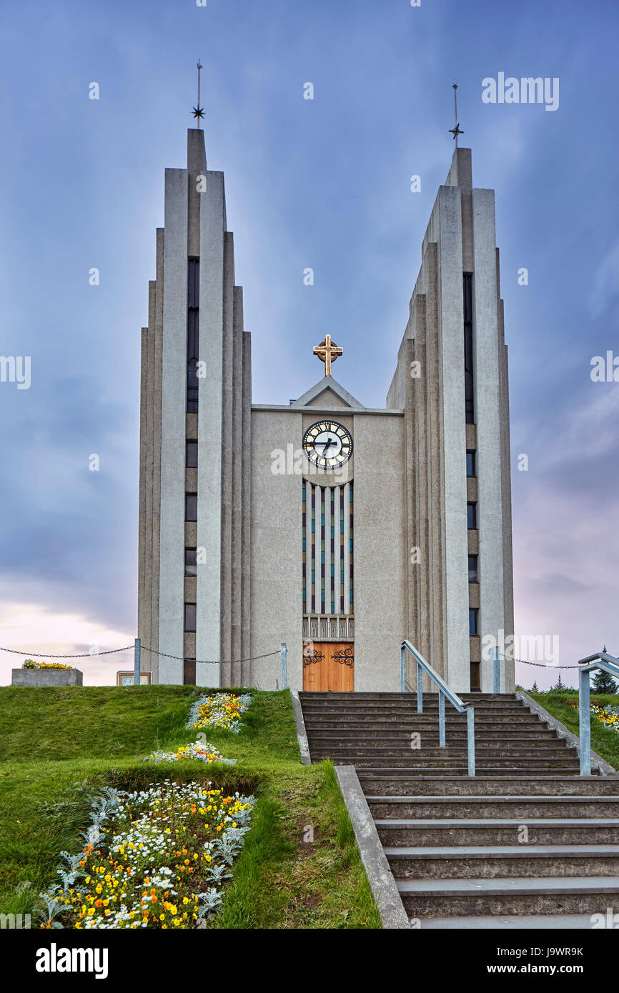 Akureyri church hi-res stock photography and images - Alamy