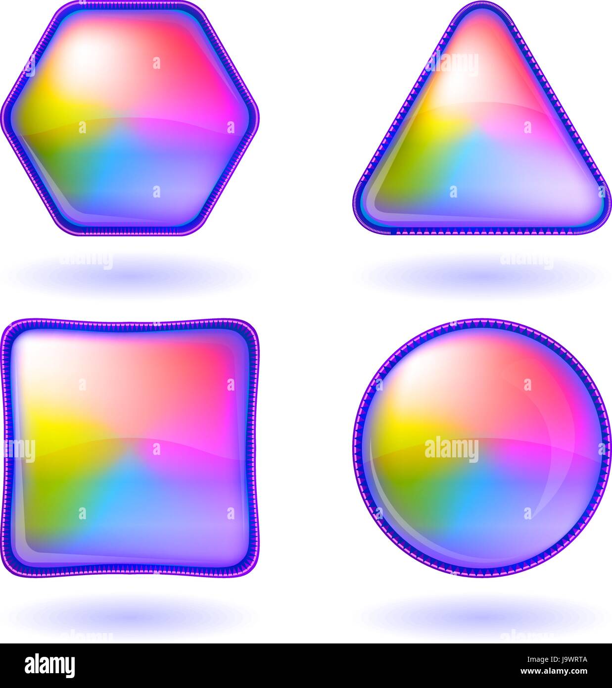 Rainbow coloured sign Stock Vector Images - Alamy