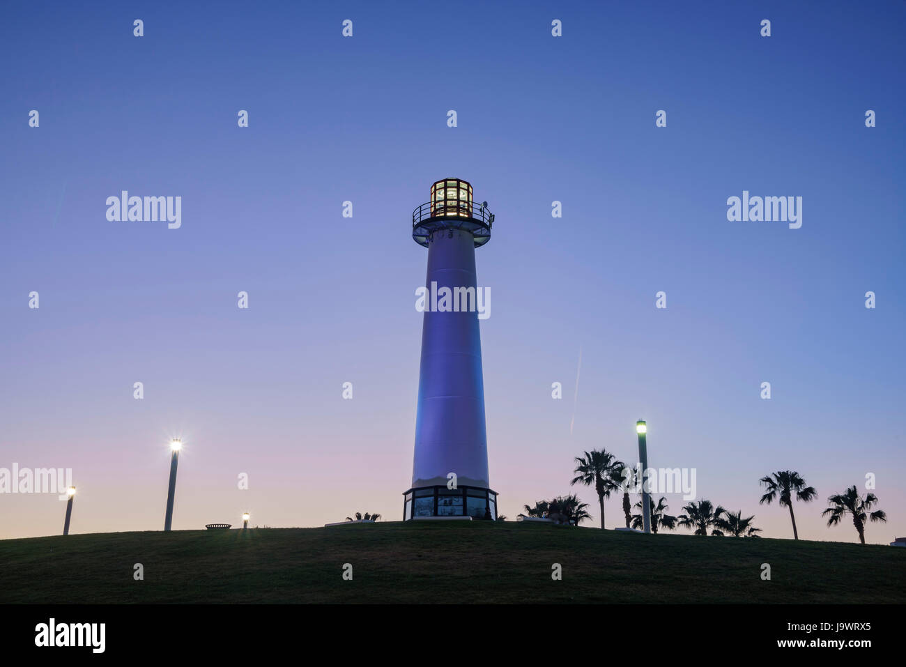 Rainbow harbor lighthouse hi-res stock photography and images - Alamy