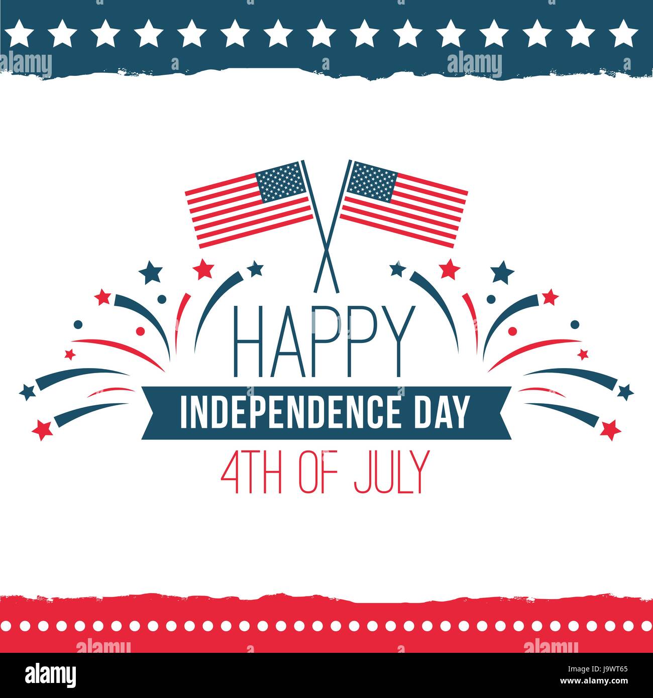 Independence Day of the United States poster set Stock Vector Image ...