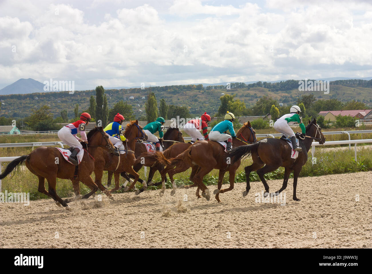 Group riding horse leading hi-res stock photography and images - Alamy