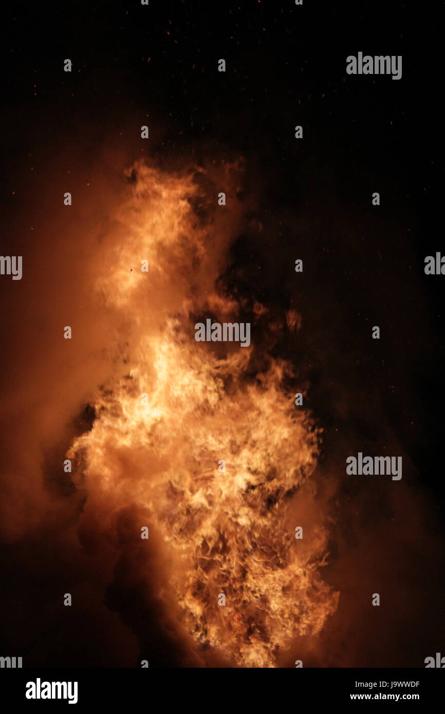 romantic, romanticism, fire, conflagration, solstice, burn, devil ...