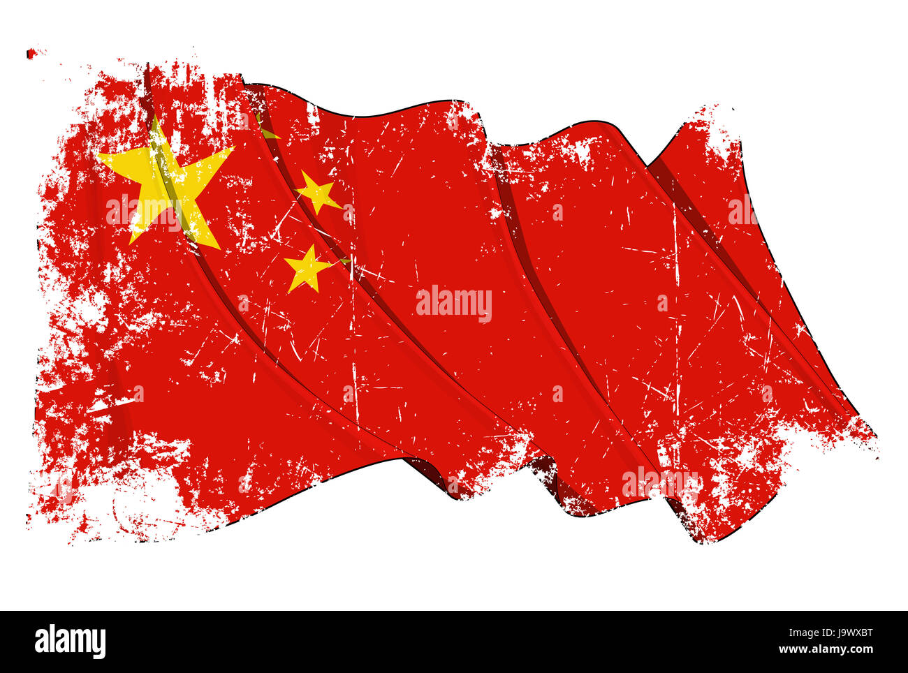 asia, flag, china, chinese, beijing, far east, asia, illustration ...
