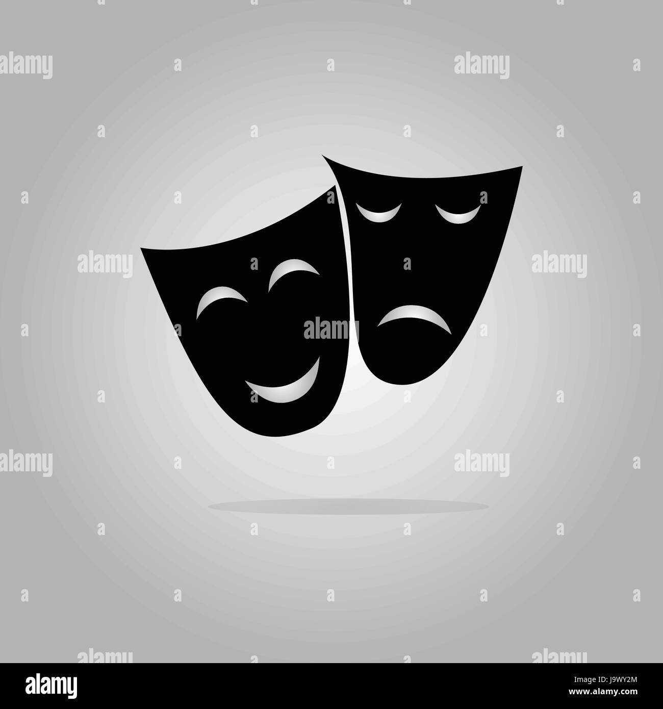 Theater masks vector illustration Stock Vector Image & Art - Alamy