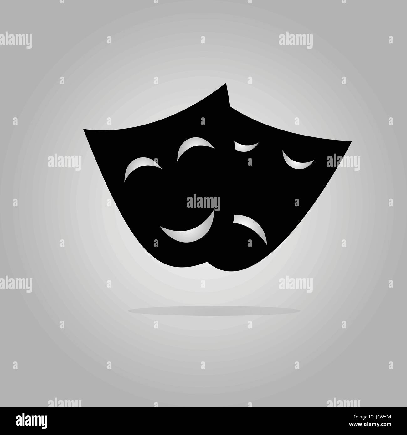 Theater masks vector illustration Stock Vector Image & Art - Alamy