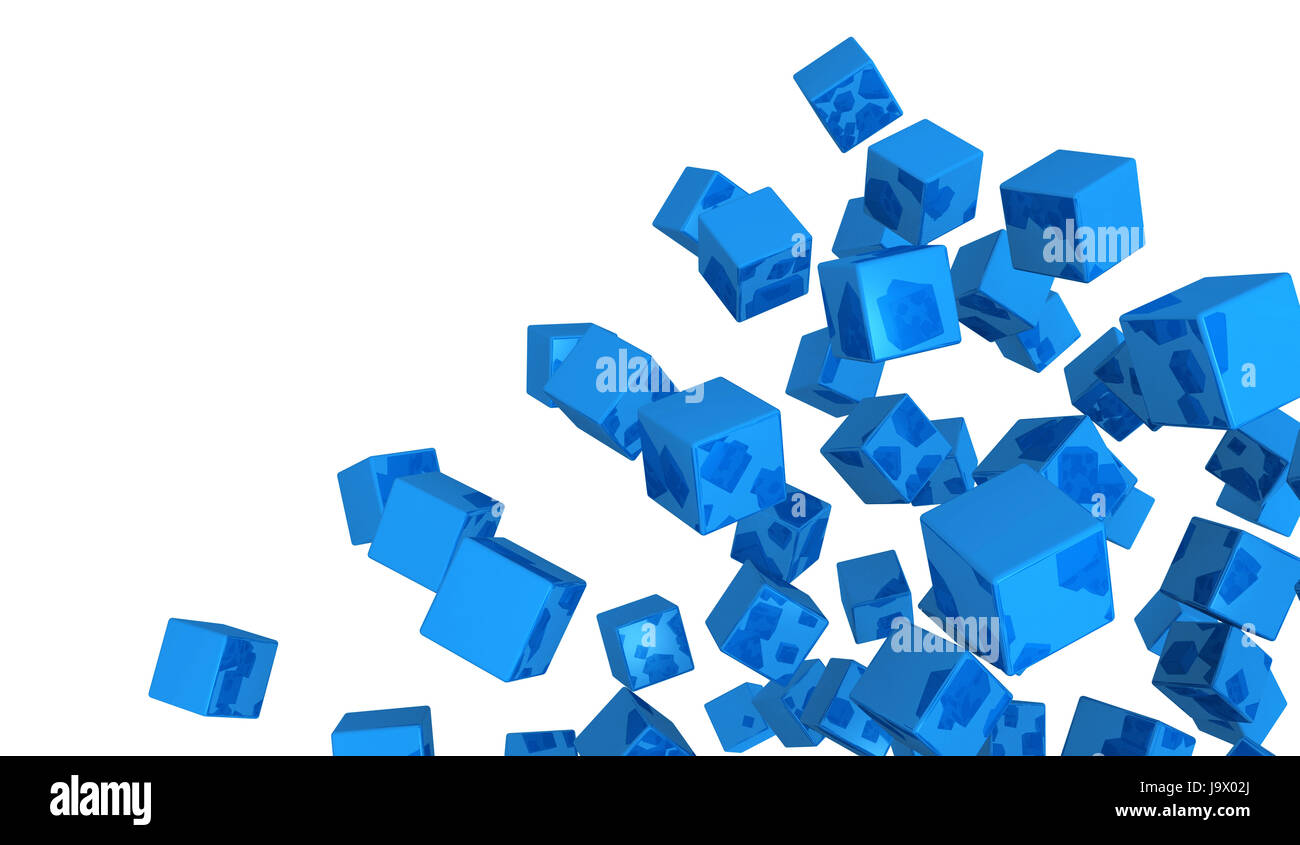 banner - flying dice blue Stock Photo - Alamy