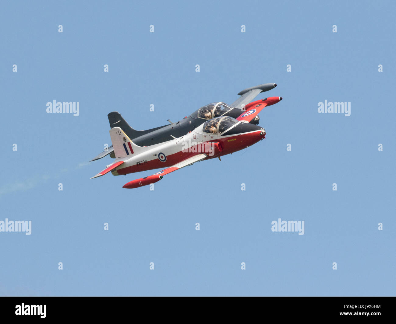 BAC Jet Provost trainer and Strikemaster light attack aircraft flying ...