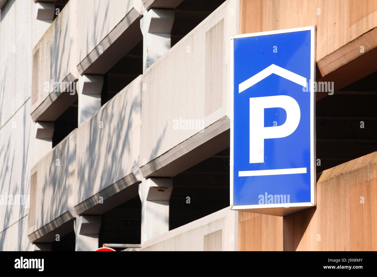 Sign Car Park on a Parking Bay Stock Photo - Alamy
