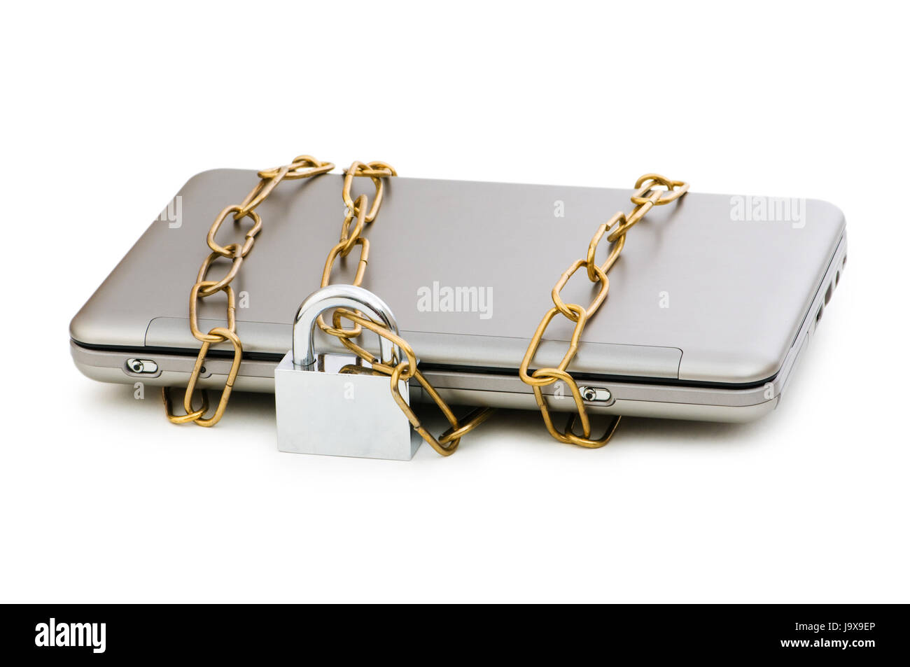 Danger laptop notebook computers Cut Out Stock Images & Pictures - Alamy