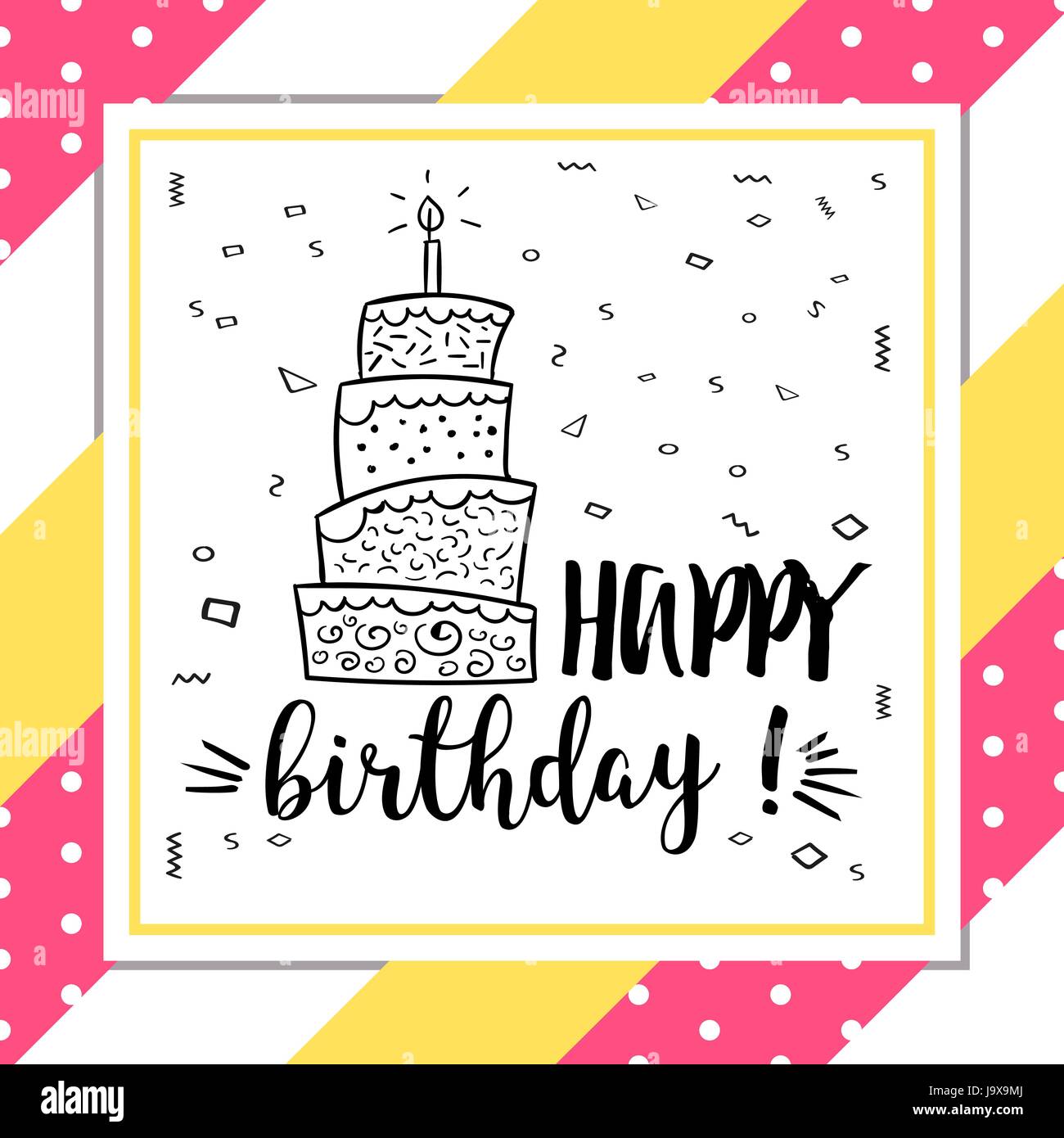 Happy birthday graphics Stock Vector Images - Alamy