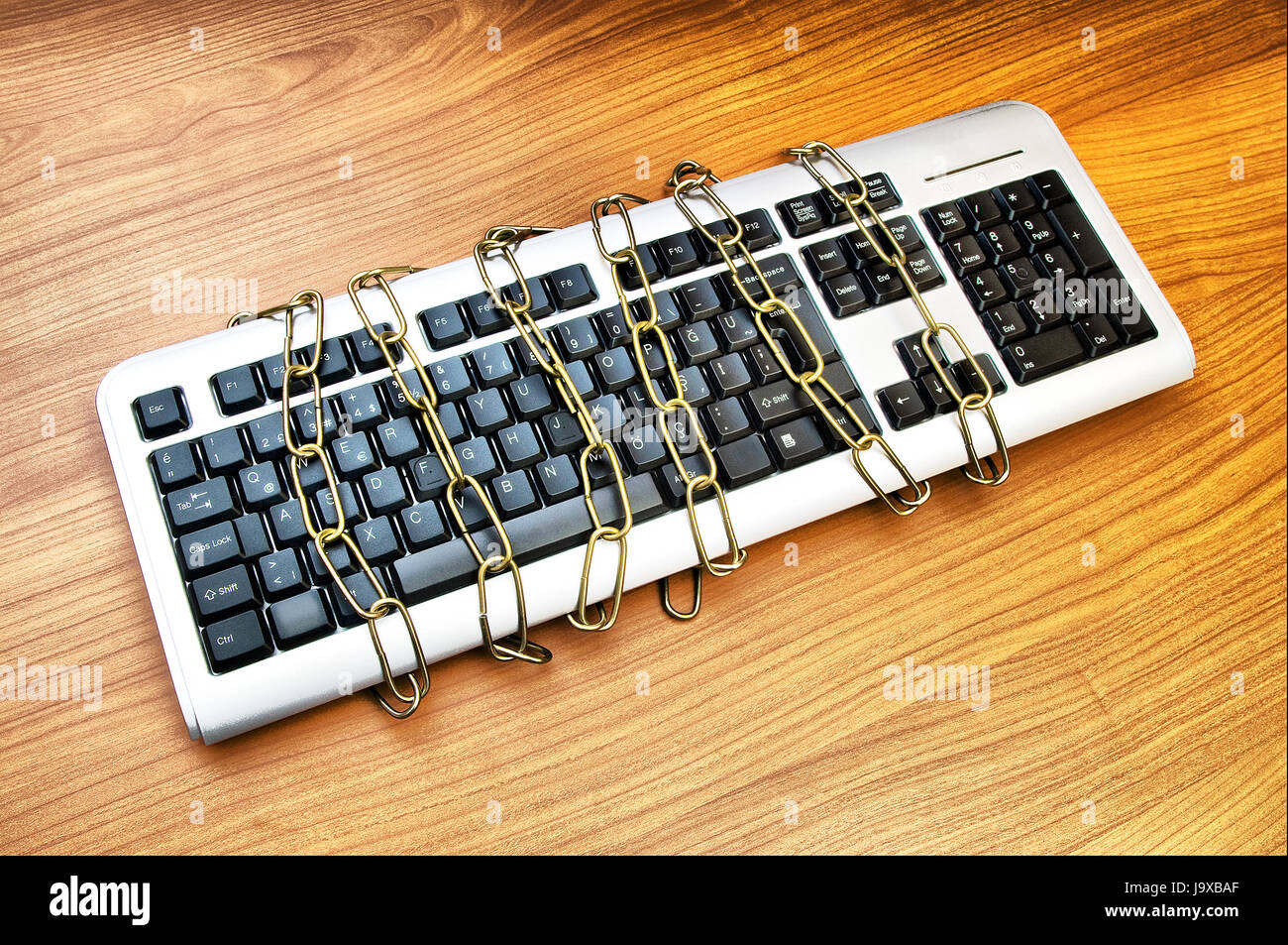 lock, danger, keyboard, PC, computers, computer, macro, close-up, macro ...