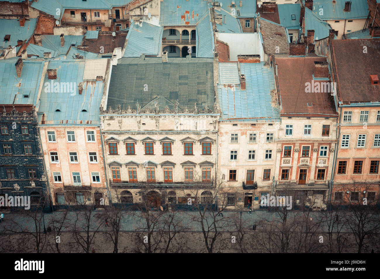 Street top view hi-res stock photography and images - Alamy