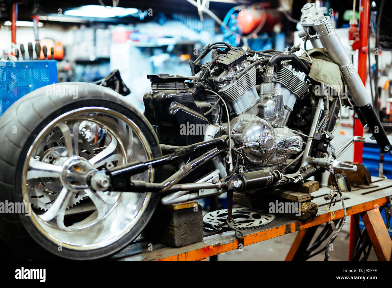 Motorcycle maintenance stand hi-res stock photography and images - Alamy