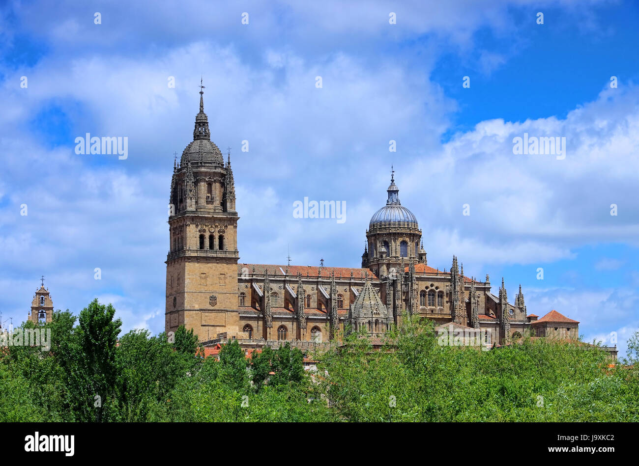 church, cathedral, spain, blue, house, building, church, city, town ...