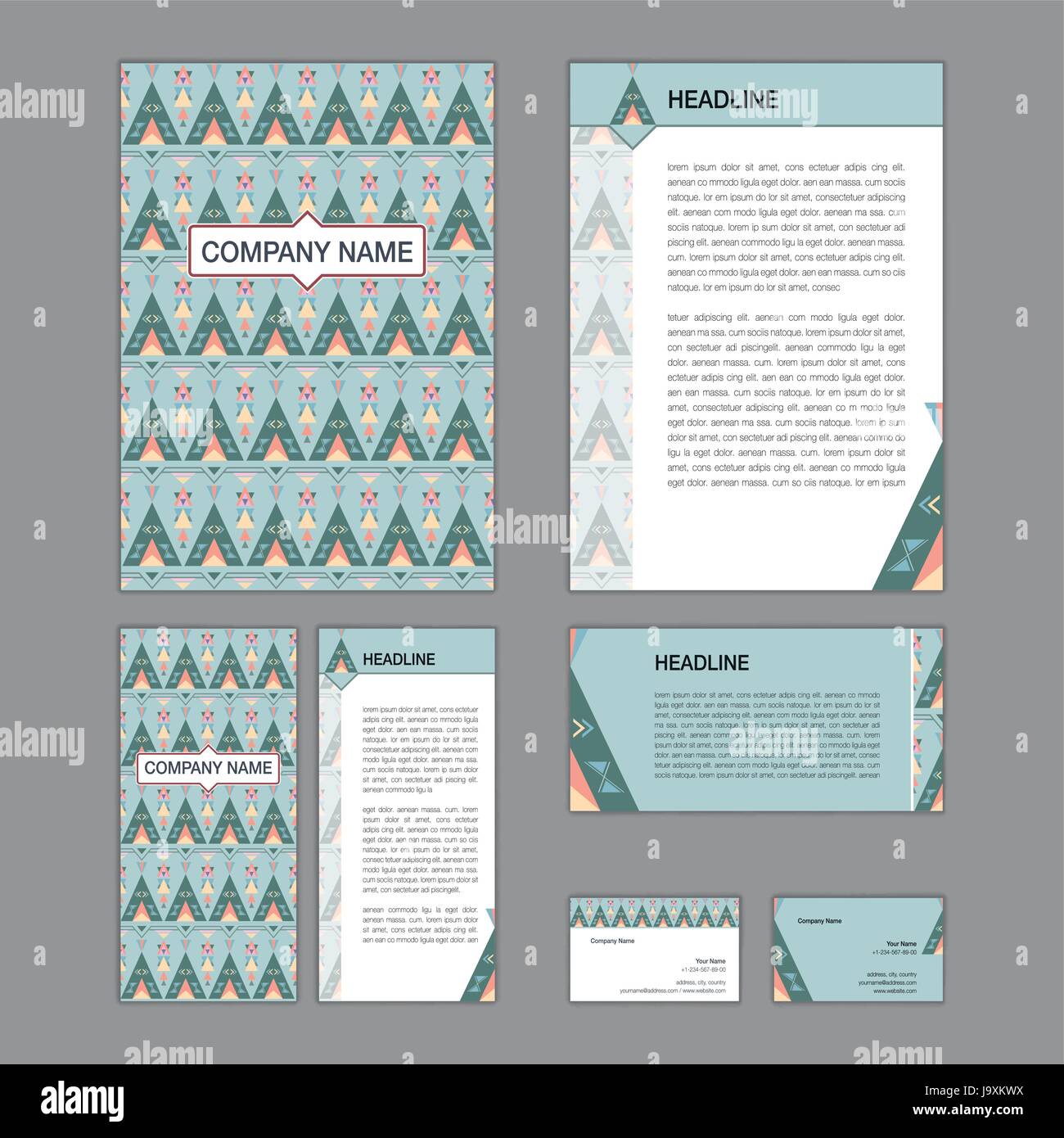 Set of abstract brochure templates. leaflet, banner, flyer, business ...