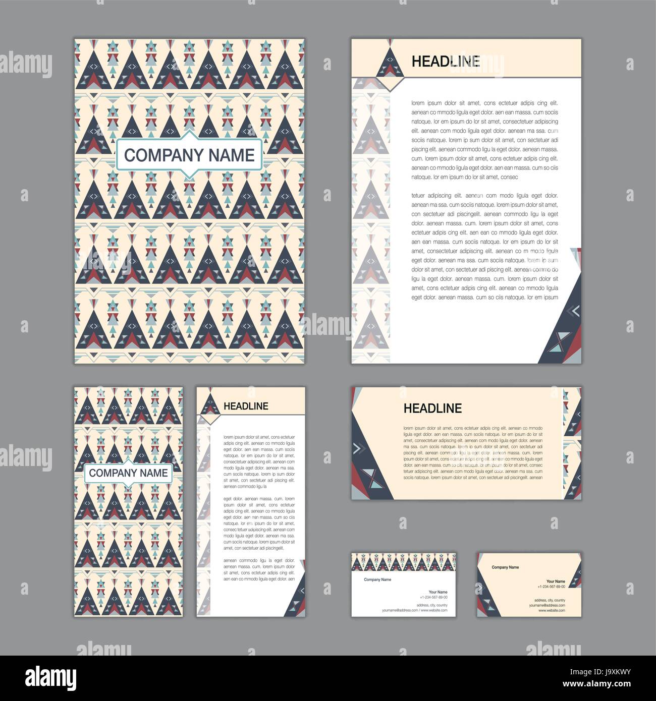Set of abstract brochure templates. leaflet, banner, flyer, business ...