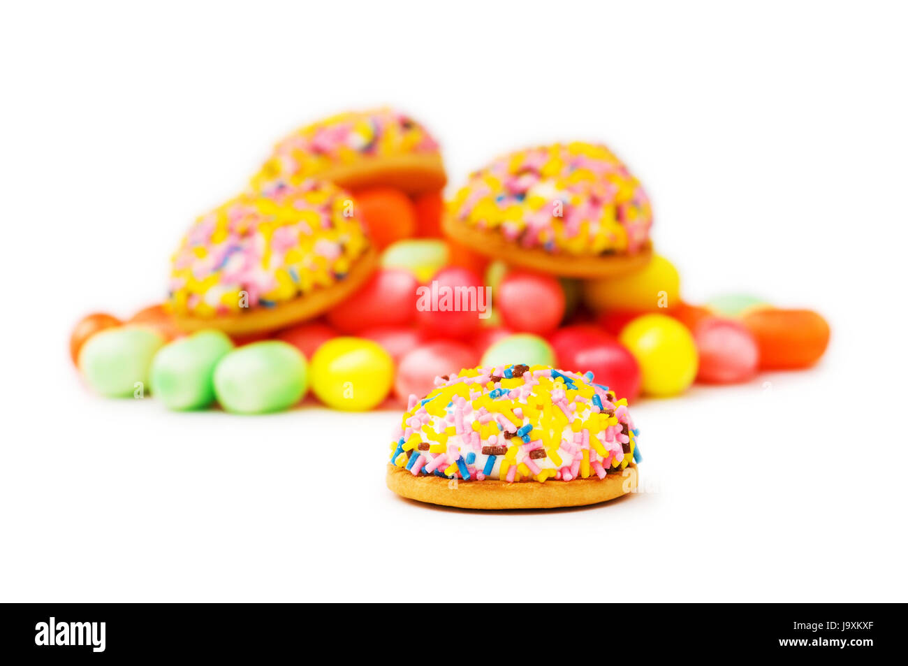 food, aliment, object, single, sweet, sweets, isolated, colour, pastry ...