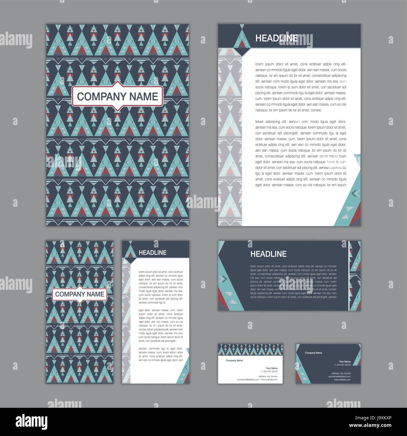 Set of abstract brochure templates. leaflet, banner, flyer, business ...