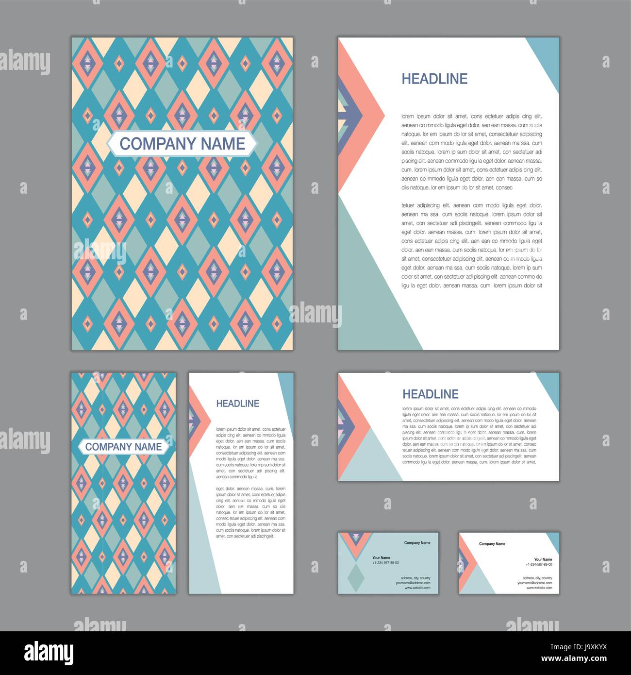 Set of abstract brochure templates. leaflet, banner, flyer, business ...