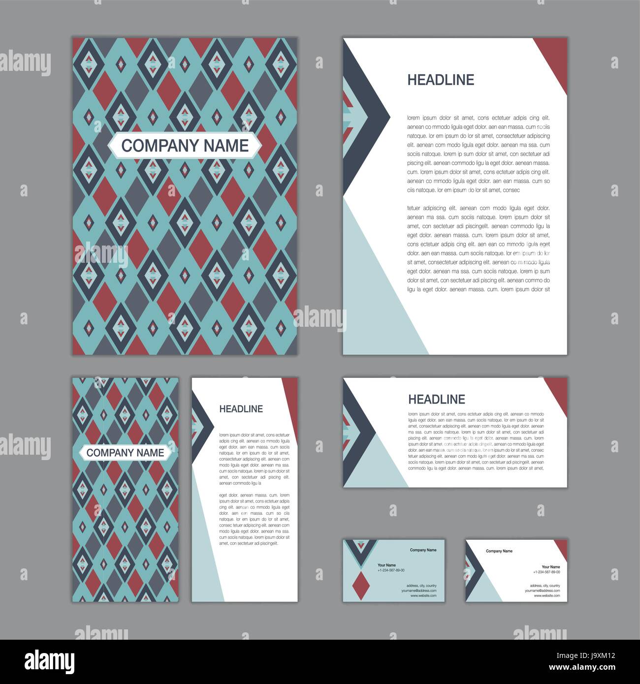 Set of abstract brochure templates. leaflet, banner, flyer, business ...