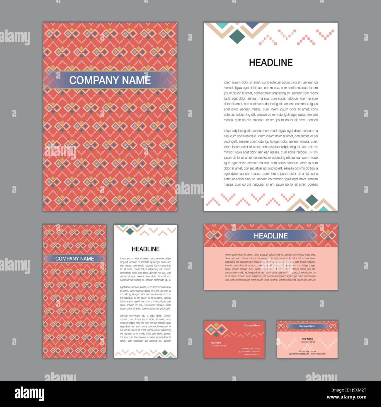 Set of abstract brochure templates. leaflet, banner, flyer, business ...