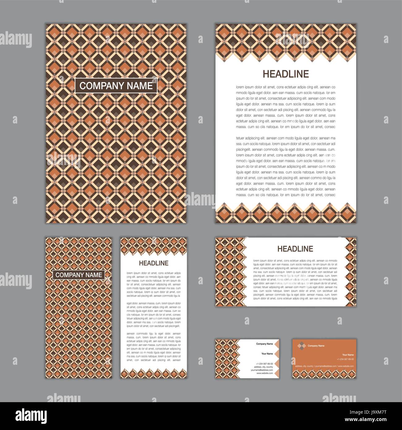 Set of abstract brochure templates. leaflet, banner, flyer, business ...