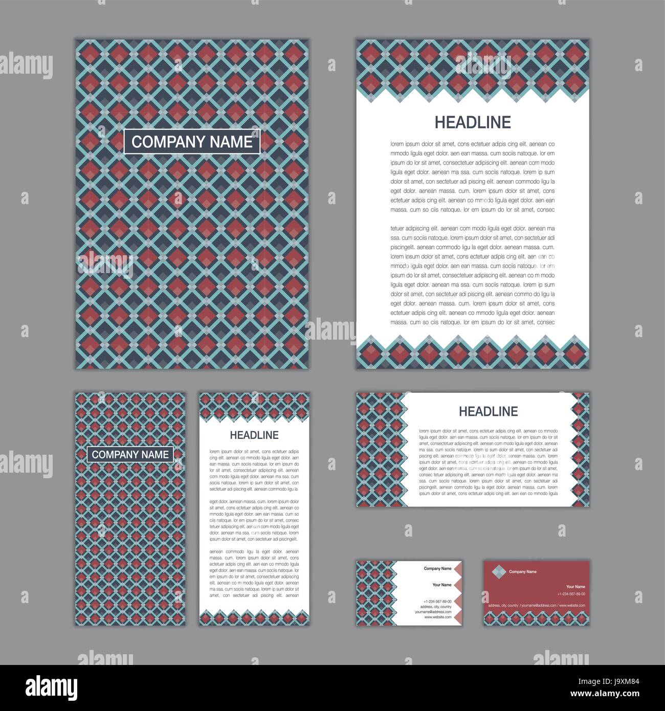 Set of abstract brochure templates. leaflet, banner, flyer, business ...