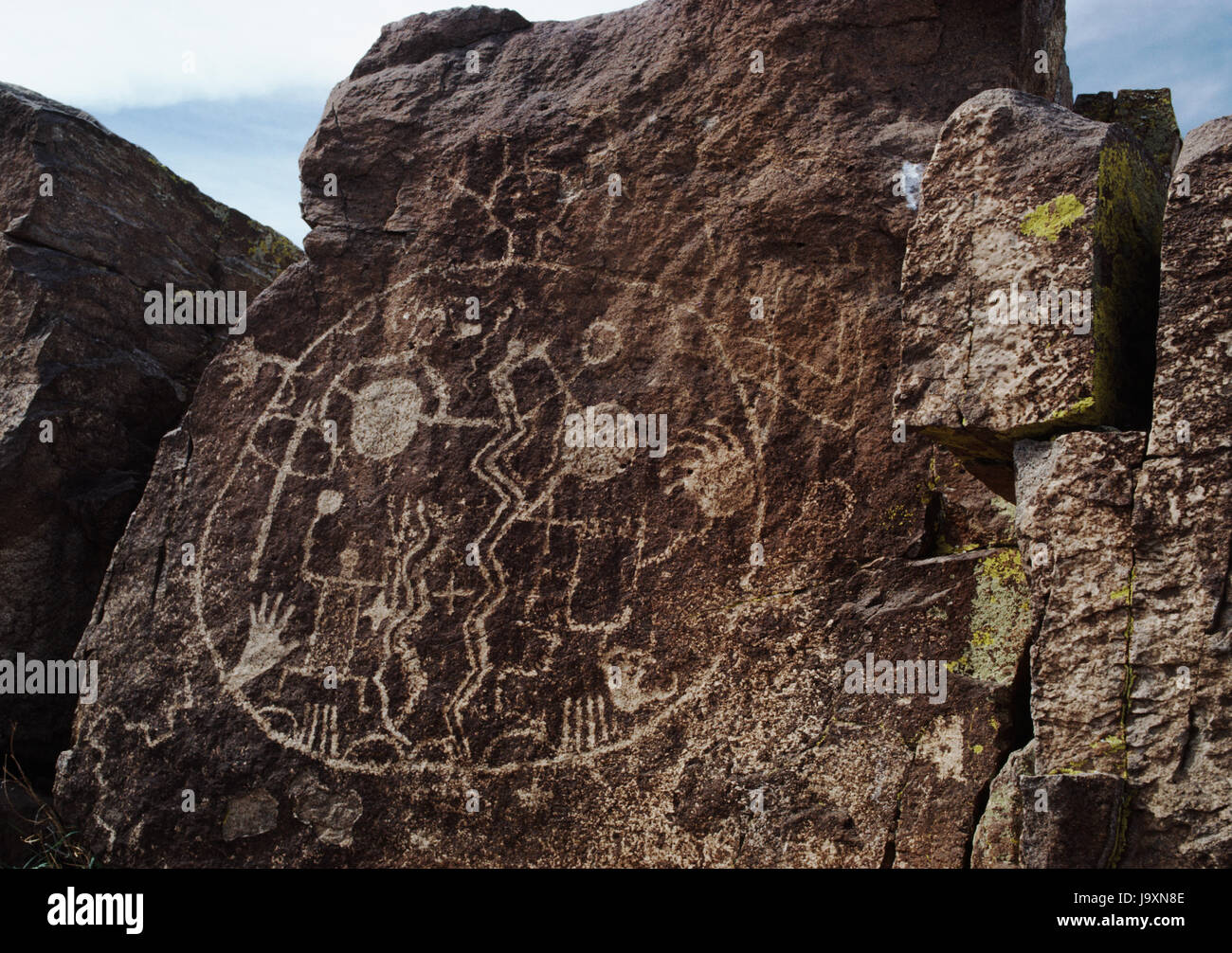 Pueblo ceremonial figure, Comanche Gap volcanic dyke, Galisteo Basin ...