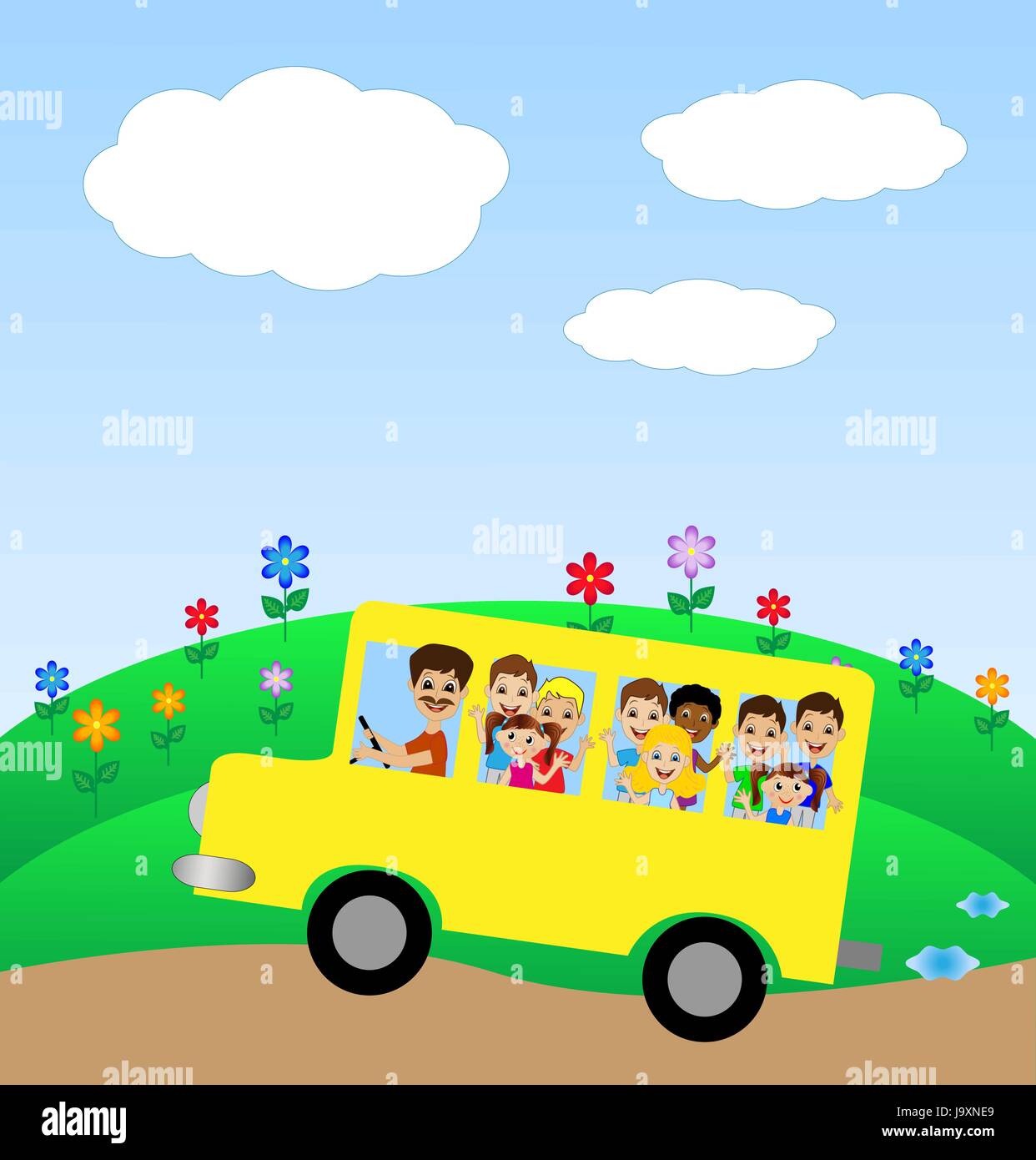 Little yellow bus hi-res stock photography and images - Alamy
