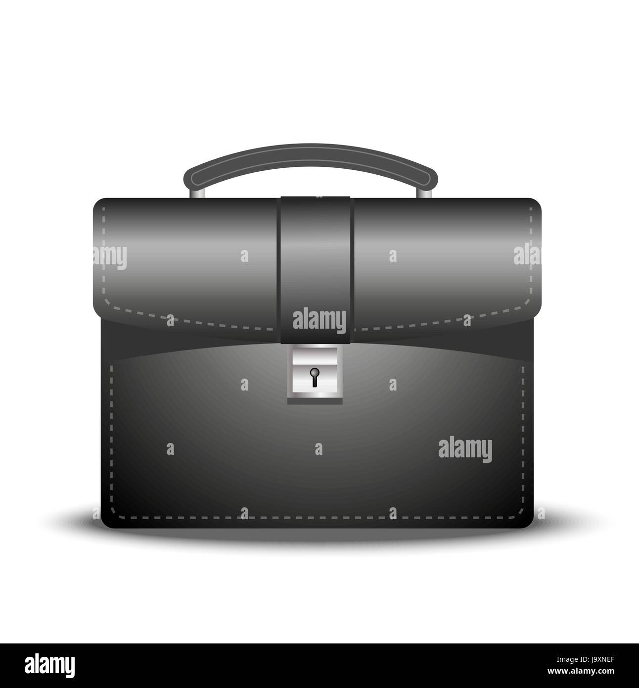 business brief-case on a white background, vector illustration Stock ...