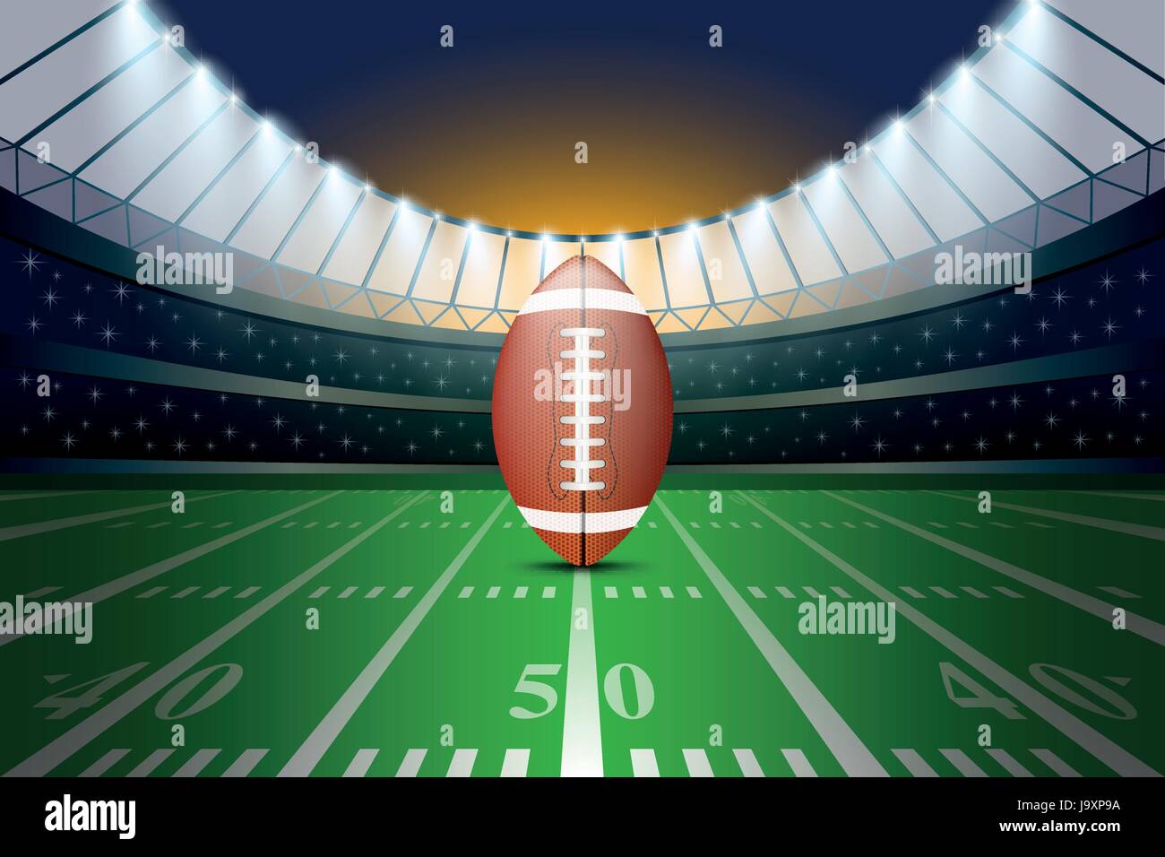 Nfl Football Stadium Background At Night