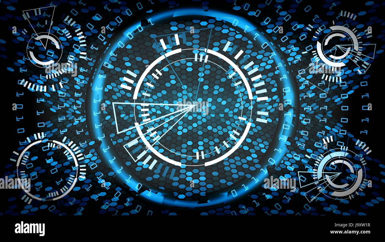 Future Technology Cyber Concept Background. Abstract Hi Speed Digital Design. Security Network ...