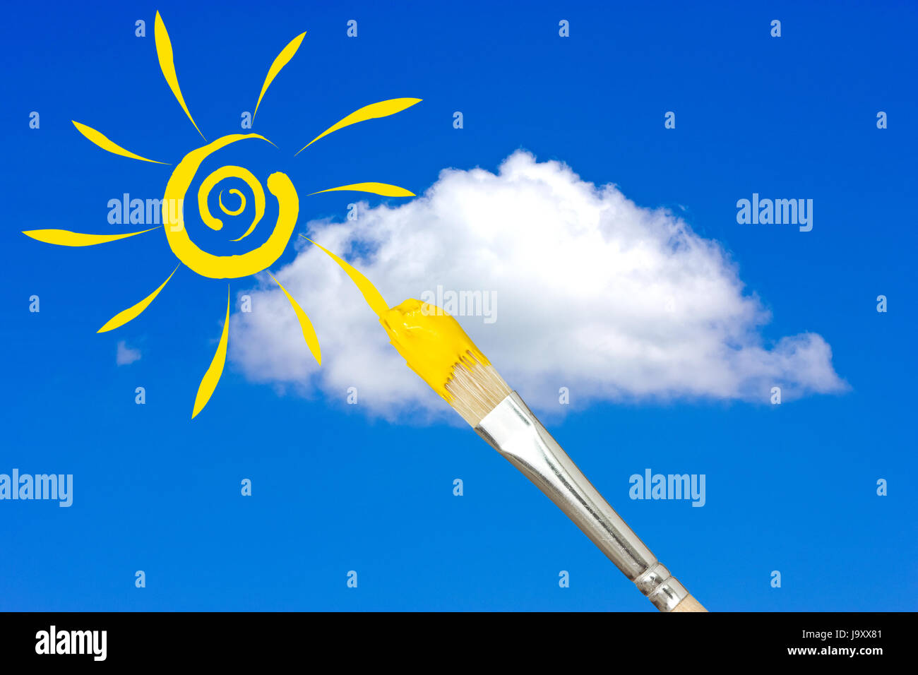 blue, art, colour, model, design, project, concept, plan, draft, heaven ...