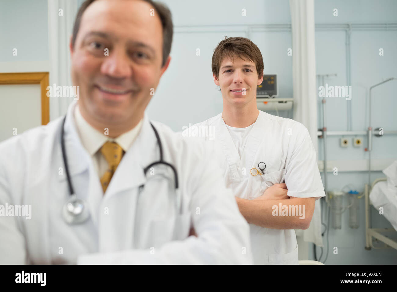 Doctor stethoscope folding arms hi-res stock photography and images - Alamy