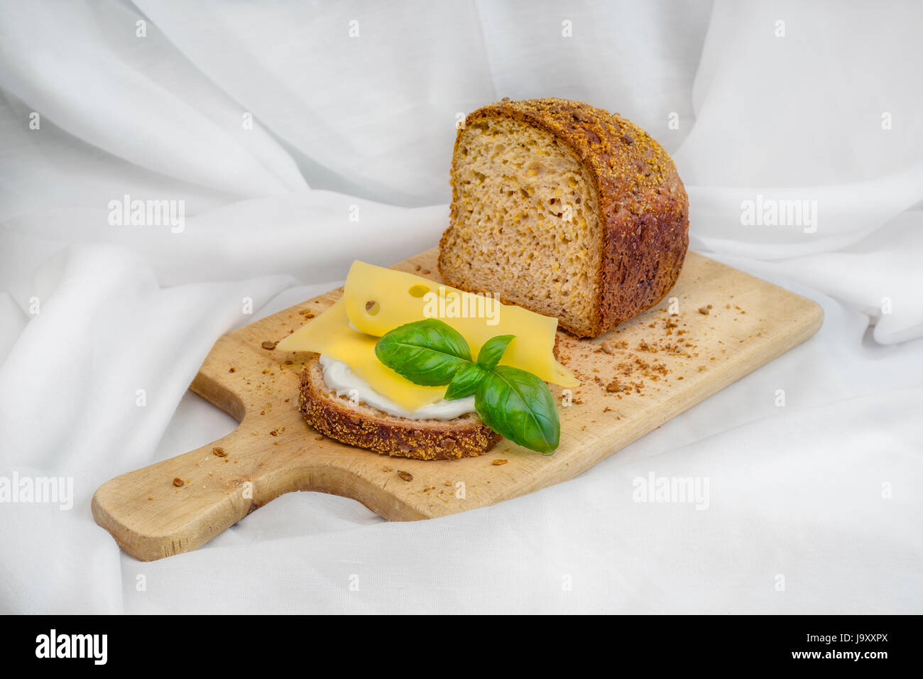 cheese bread with loaf Stock Photo - Alamy