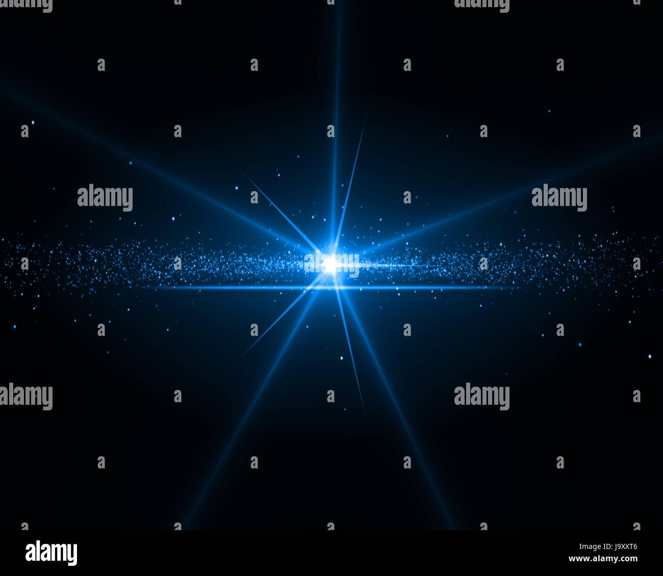 Background with a blue star in the middle Stock Photo - Alamy