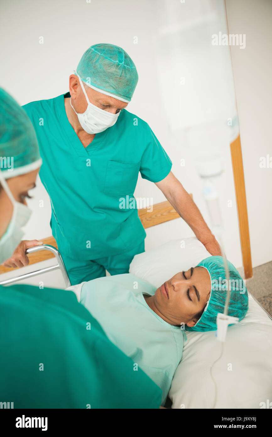 Young female patient in bed asleep hi-res stock photography and images ...
