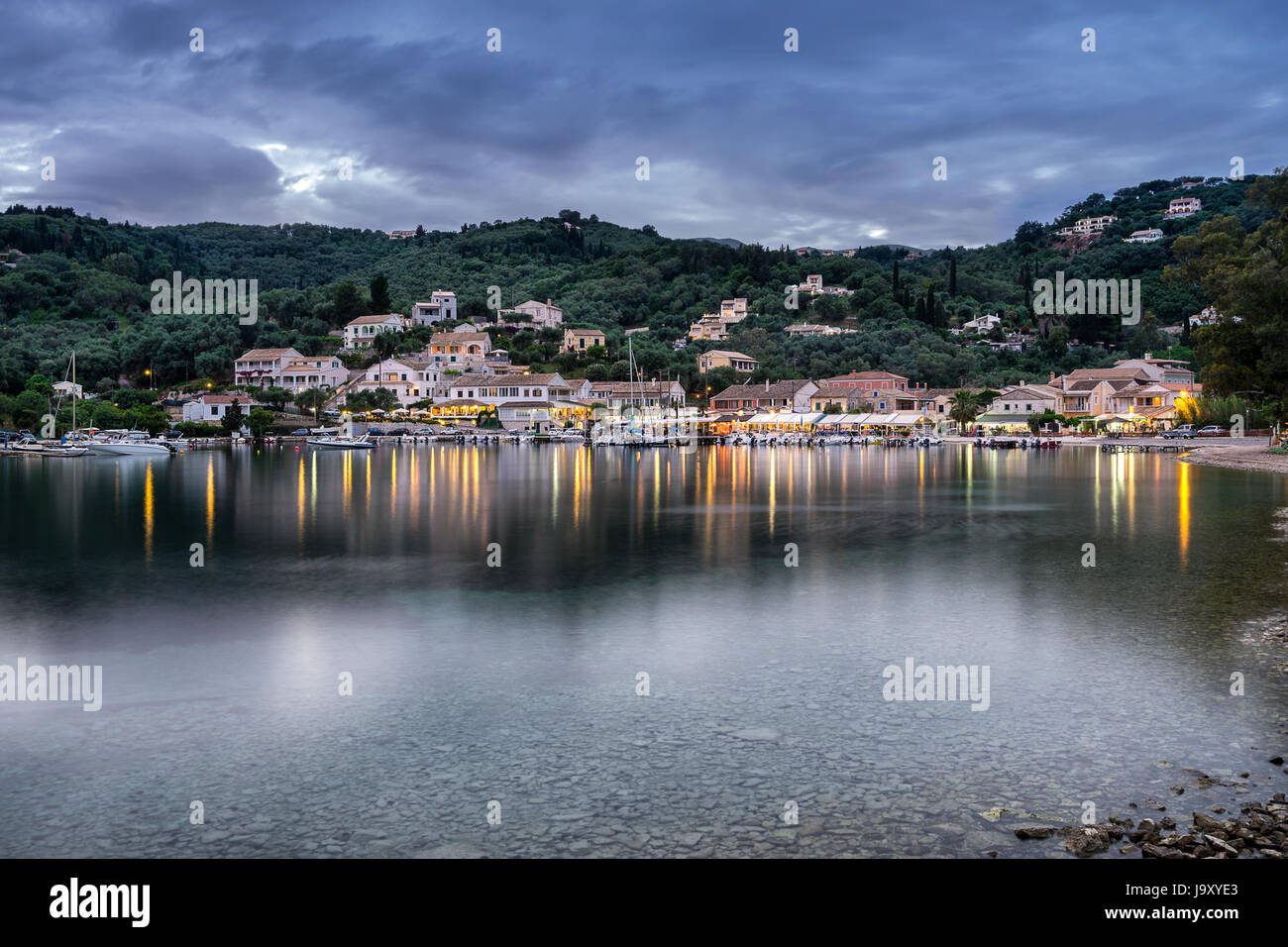 Agios Stefanos on the north east coast of Corfu Stock Photo - Alamy