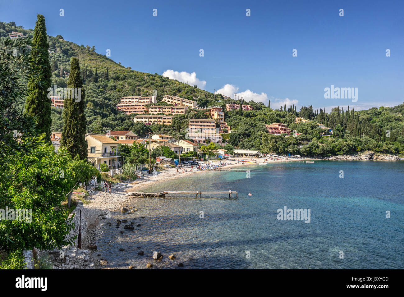 Kalami in north east Corfu Stock Photo - Alamy