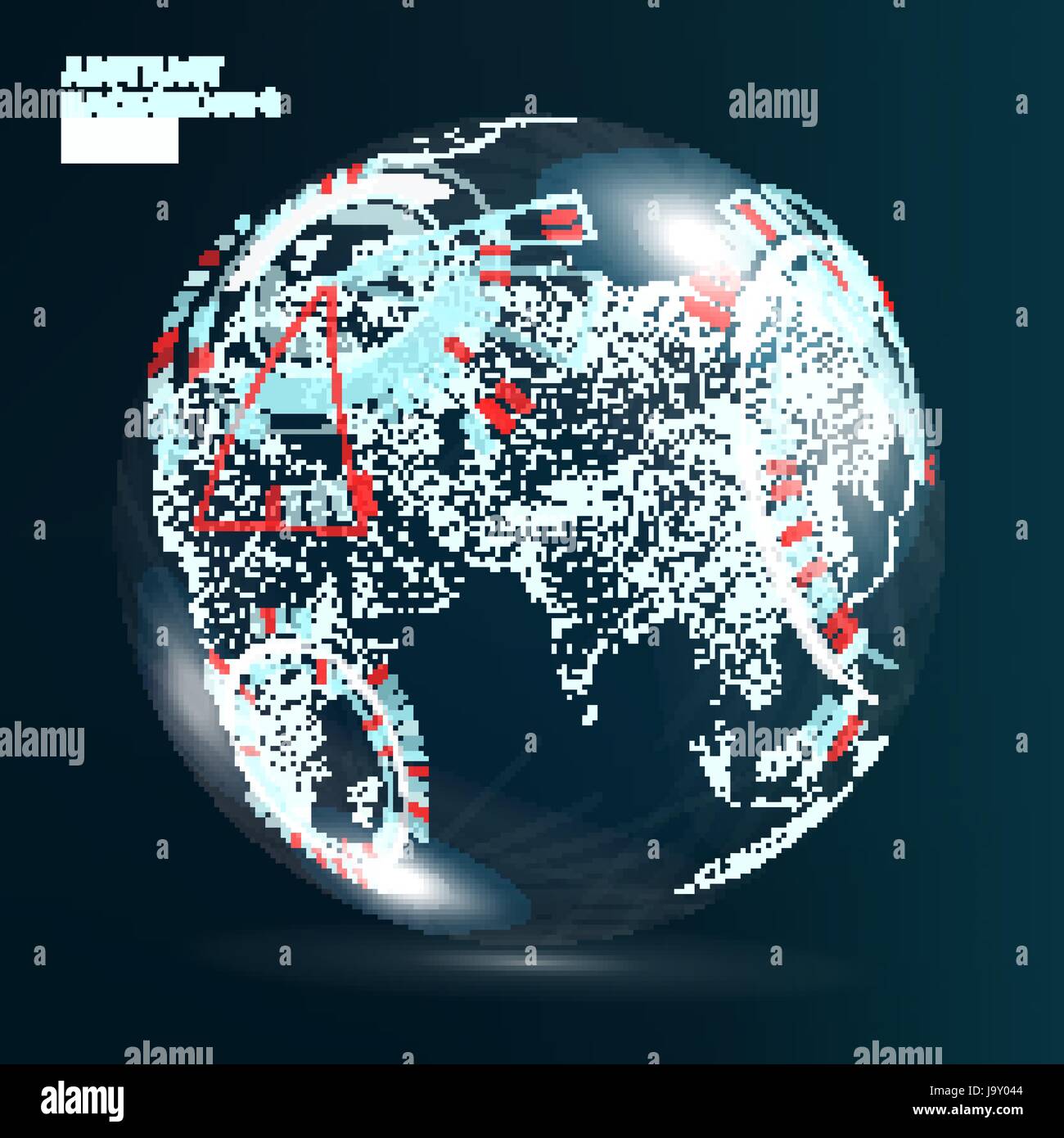 Futuristic Globalization Interface. Earth Science Technology Abstract ...