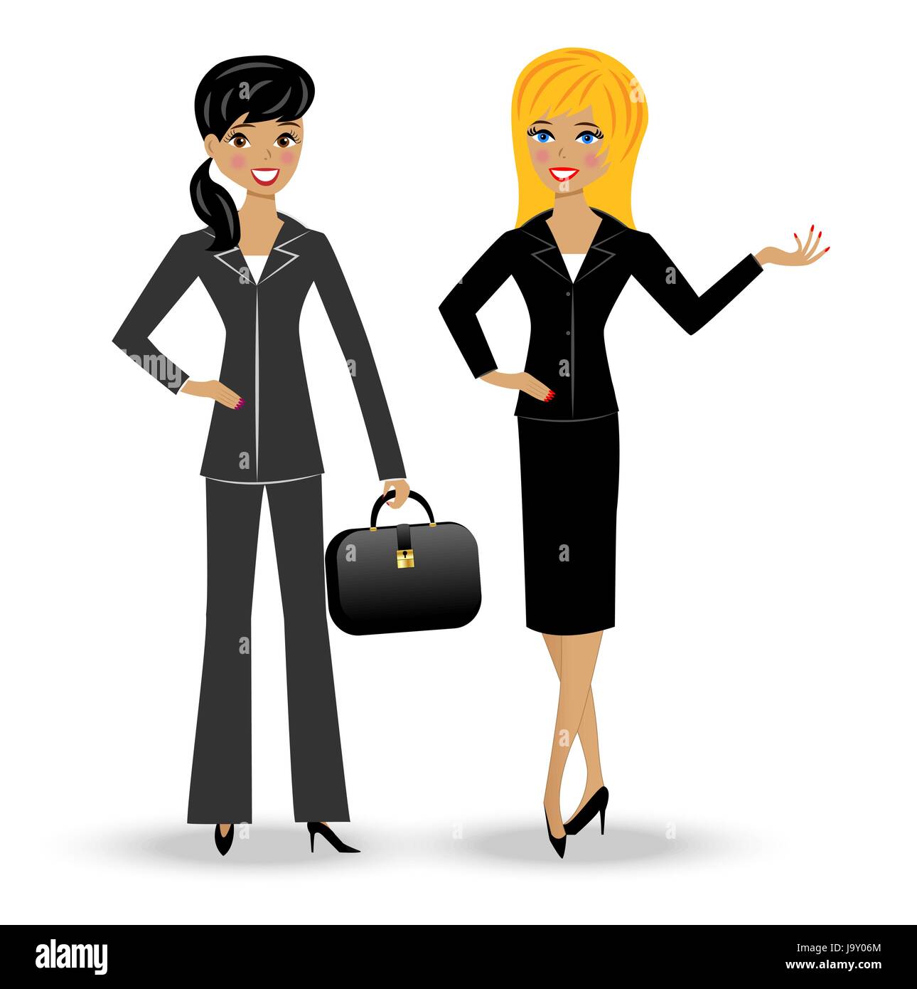 Slender people Stock Vector Images - Alamy