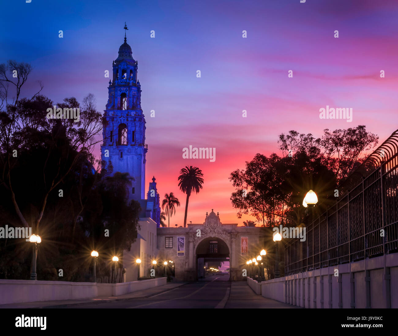 Sunrise in Balboa Park, San Diego Stock Photo - Alamy