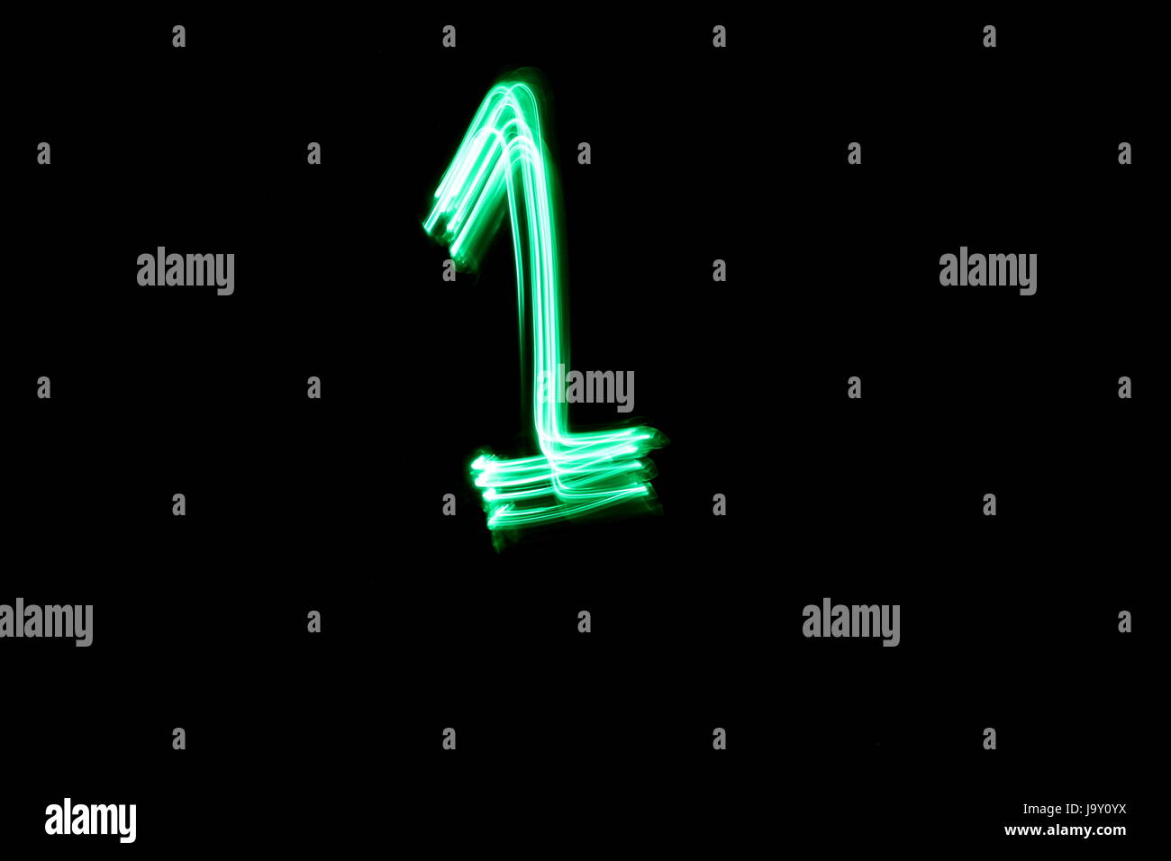 Neon numbers hi-res stock photography and images - Alamy
