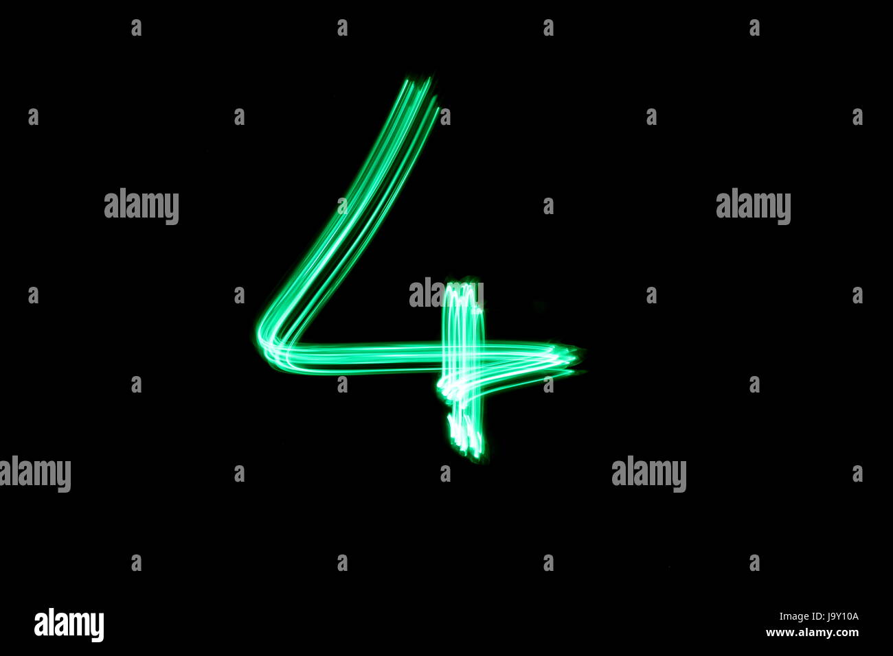 Neon numbers hi-res stock photography and images - Alamy