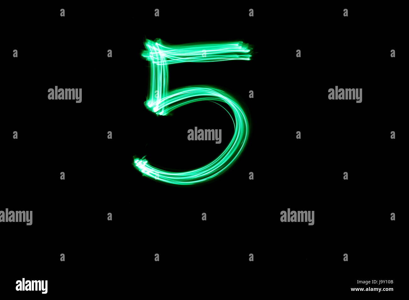 Neon numbers hi-res stock photography and images - Alamy