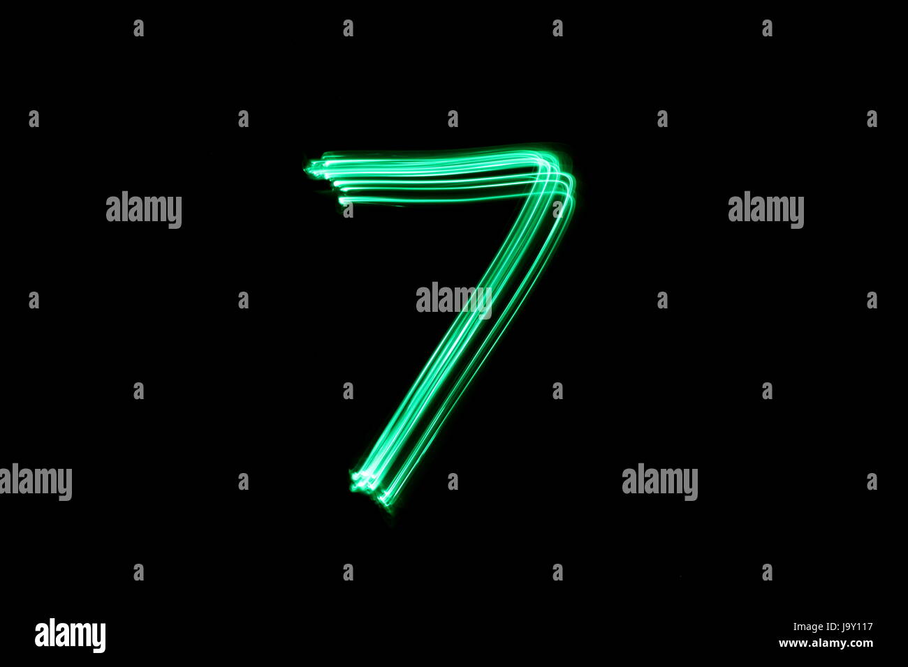 Neon numbers hi-res stock photography and images - Alamy