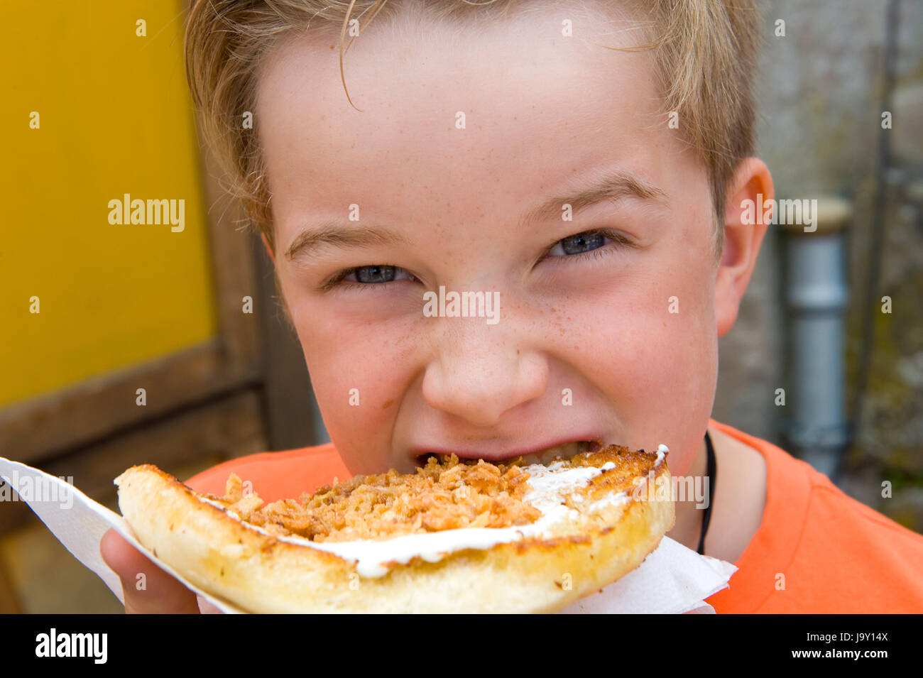boy is eating Stock Photo - Alamy